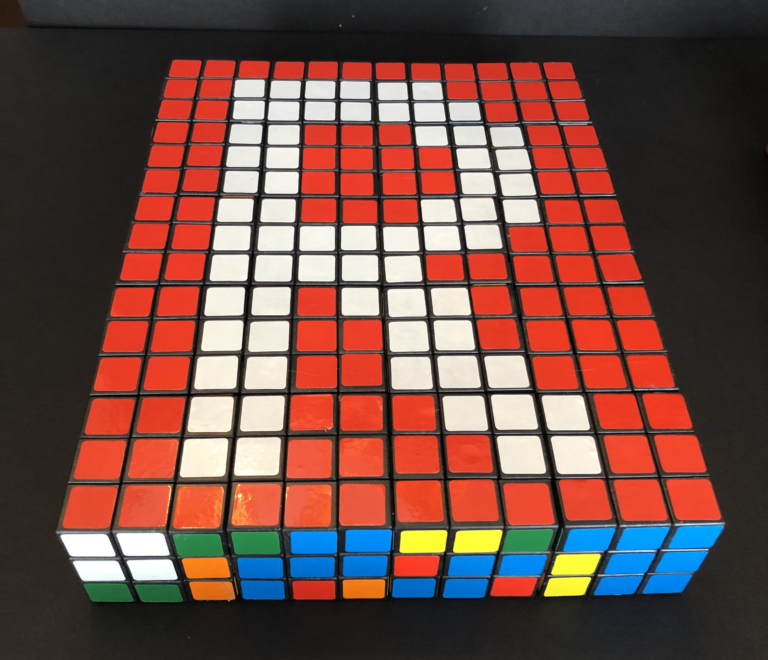 RubiksCubeArt Letter/Initial Plaques (Custom Colors) - RubiksCubeArt.com